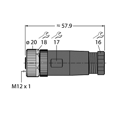 Electric Motor Shop | Turck BM 8151-0/PG9 Straight Female Round ...
